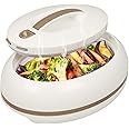 Amazon.com: Elegant Large Oval Insulated Casserole Carrier Dish- One ...