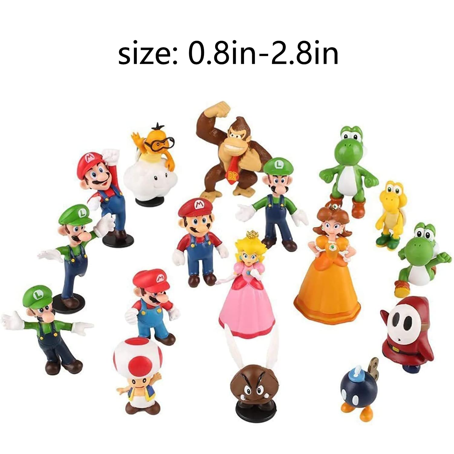 Mua 18 Pcs Set Mario Toys Mini Collection, Super Princess, Orangutan ...