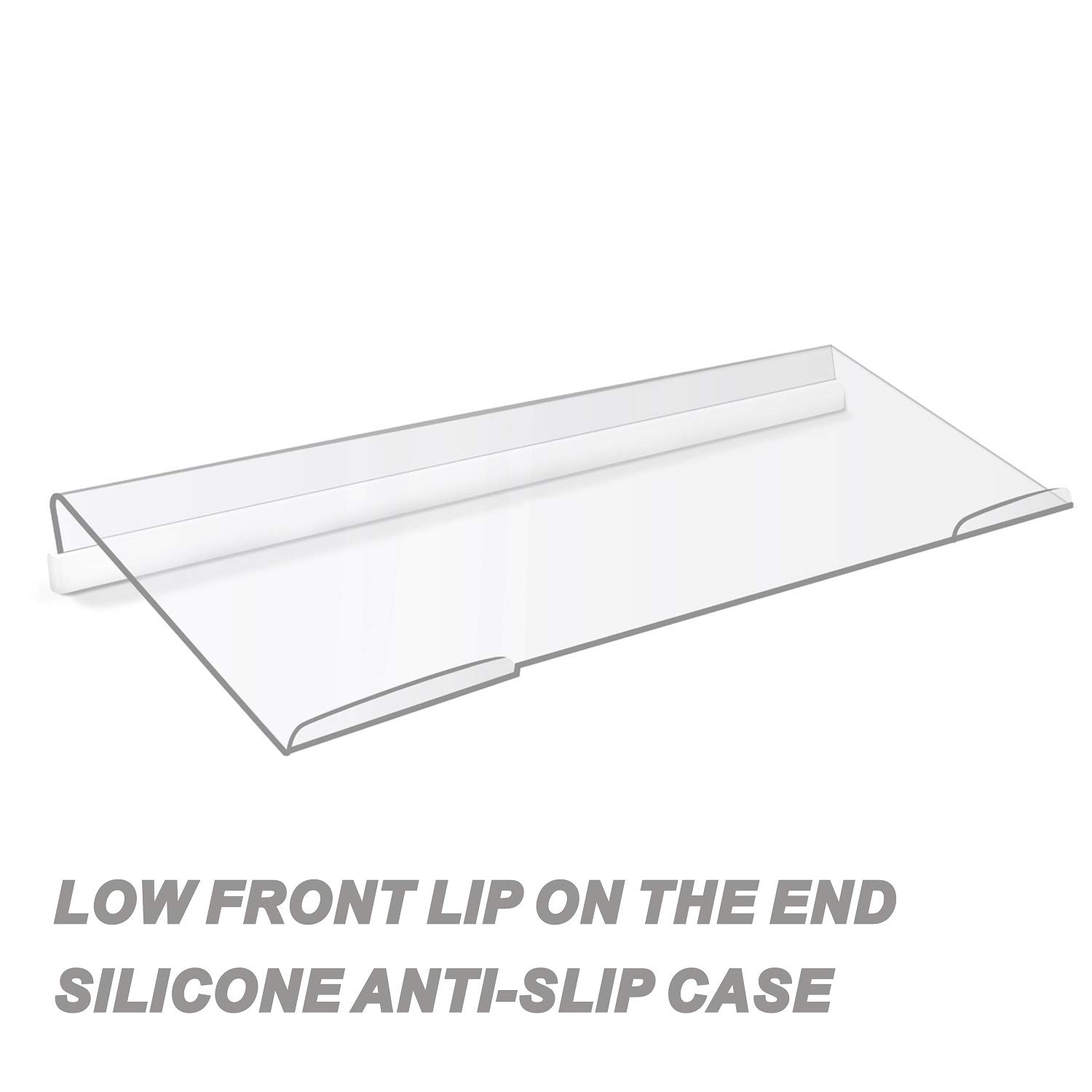 Richboom Acrylic Tilted Computer Keyboard Holder for Easy Ergonomic ...