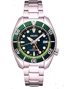 SEIKO SFK003 Prospex Solar Sumo GMT Reloj automático con esfera verde ...