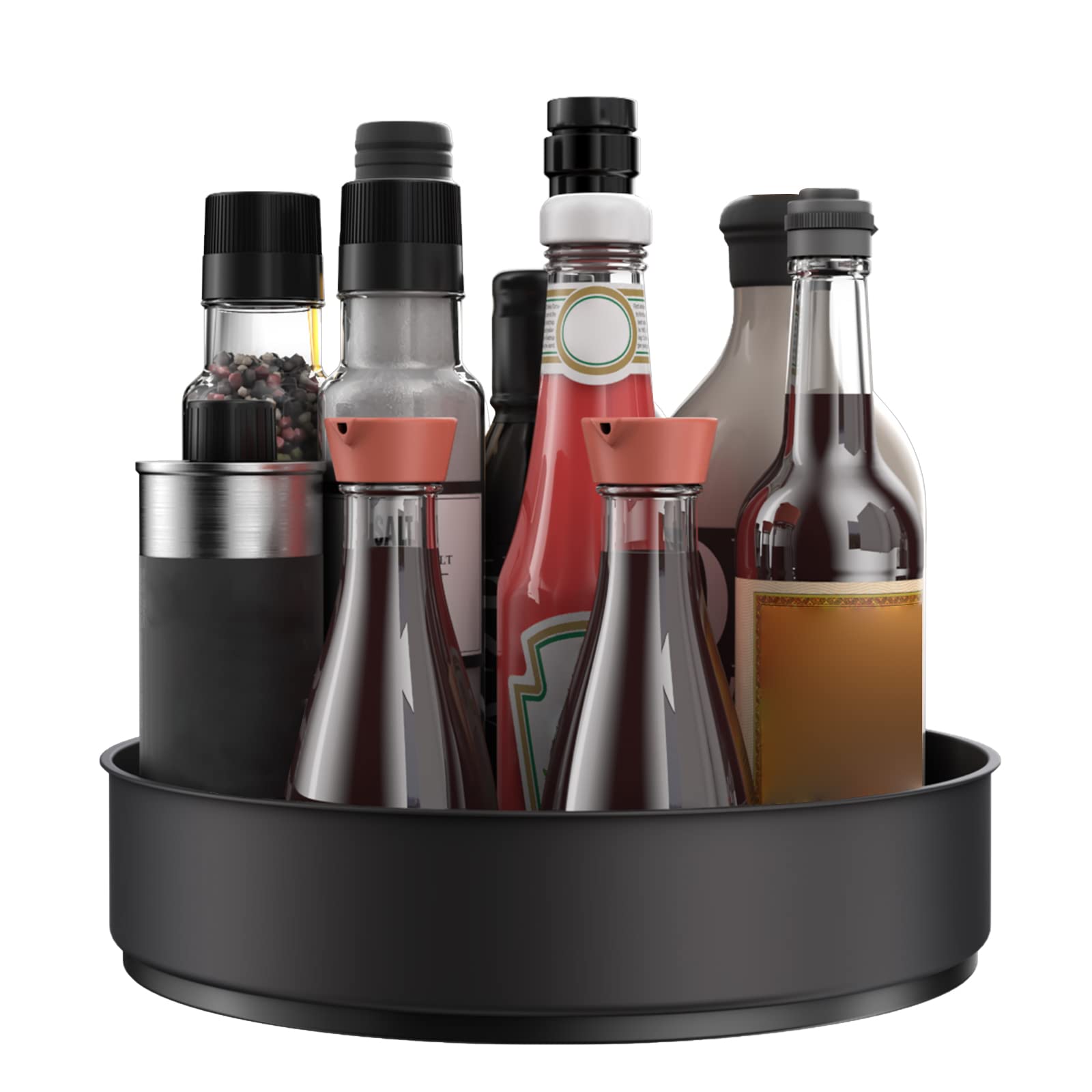 VAEHOLD Lazy Susan Stainless Steel Spice Rack Turntable for Pantry ...