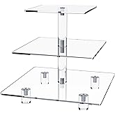 Amazon.com | 4-Tier Stacked Party Cupcake and Dessert Tower - Clear ...