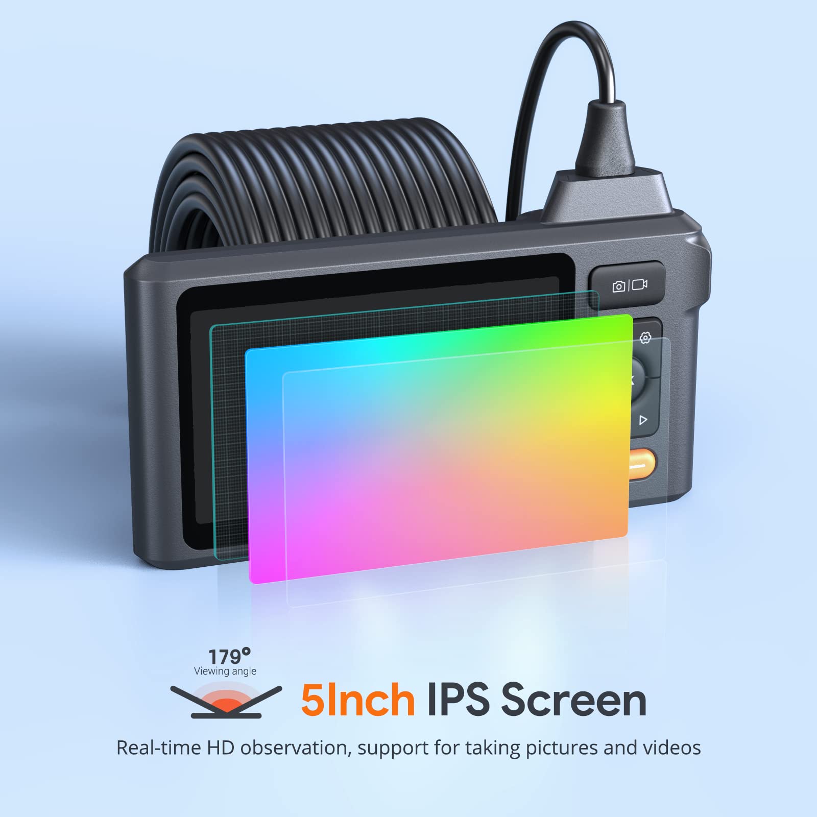 Mua Triple Lens Sewer Inspection Camera with 50FT Semi-Rigid Cable ...