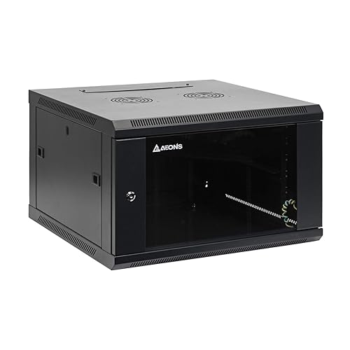 6U Professional Wall Mount Network Server Cabinet Enclosure 19-Inch ...