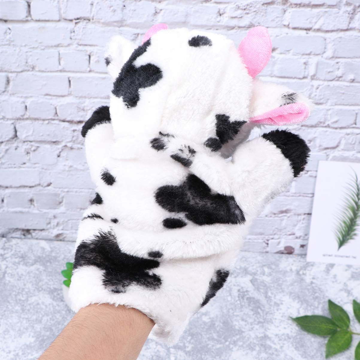 Vosarea Plüsch Kuh Welpe Zebra Handpuppe Weiches Tier Handspielpuppe ...