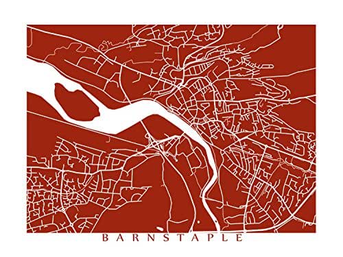 Amazon.com: Barnstaple Map Print : Handmade Products
