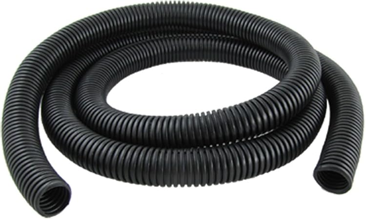 sourcingmap Tubo corrugato 1.5m diametro interno 20mm nero flessibile: Amazon.it: Fai da te