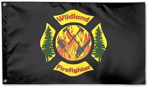 Amazon.com : UDSNIS Wildland Firefighter Garden Flag 3 X 5 Flag For ...