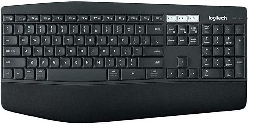 Logitech K850 Wireless Bluetooth Keyboard PC Mac Chrome Unifying ...