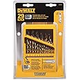 DEWALT DW1369 Juego de 29 Brocas Recubiertas de Titanio, Pilot Point ...