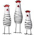 Amazon.com: Greencherry Wood Cute Chicken Chook Carving Figurines for ...