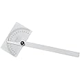 Starrett C183 Steel Protractor, Rectangular, 6 in: Construction ...