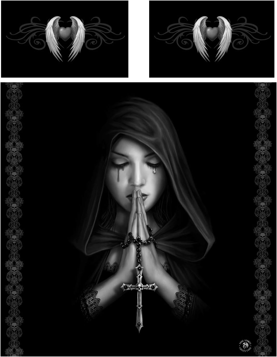 Wild Star@Home GOTH PRAYER – Superking Duvet Set by Anne Stokes – BigaMart