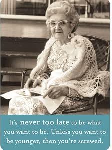 Amazon.com: Shannon Martin Design It s Never Too Late To Be What You ...