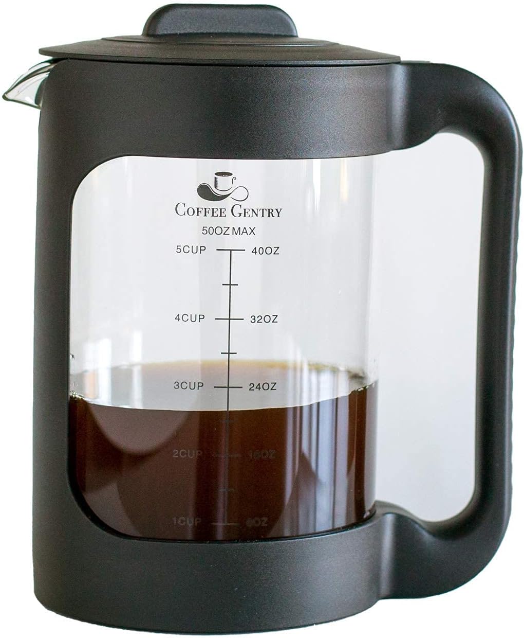 Coffee Gentry Cold Brew Coffee Maker Heavy-Duty Pitcher Large- 6 cups ...