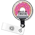 Amazon.com : ERHACHAIJIA Donut of Truth Retractable Badge Holder with ...