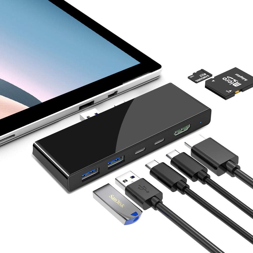Surface Pro 7 Docking Station USB Hub Surafce Pro 7 HDMI Adapter 4K, 2 ...