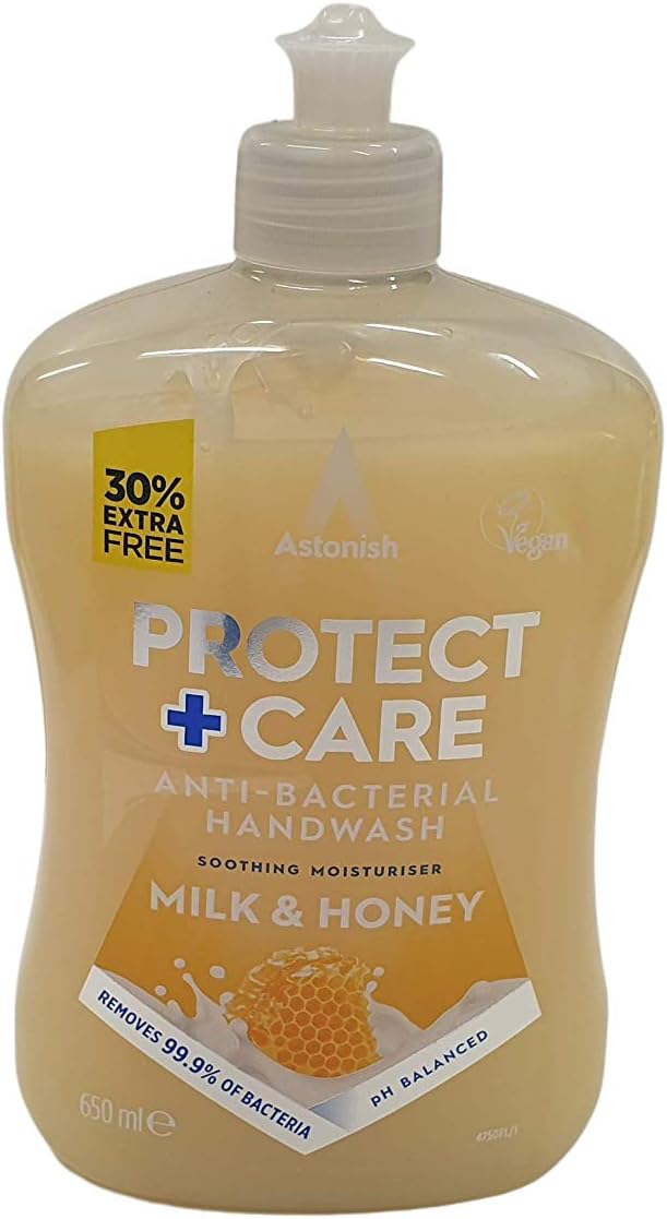 Astonish Antibacterial Handwash Milk & Honey – Original Soap 2 x 650ml ...