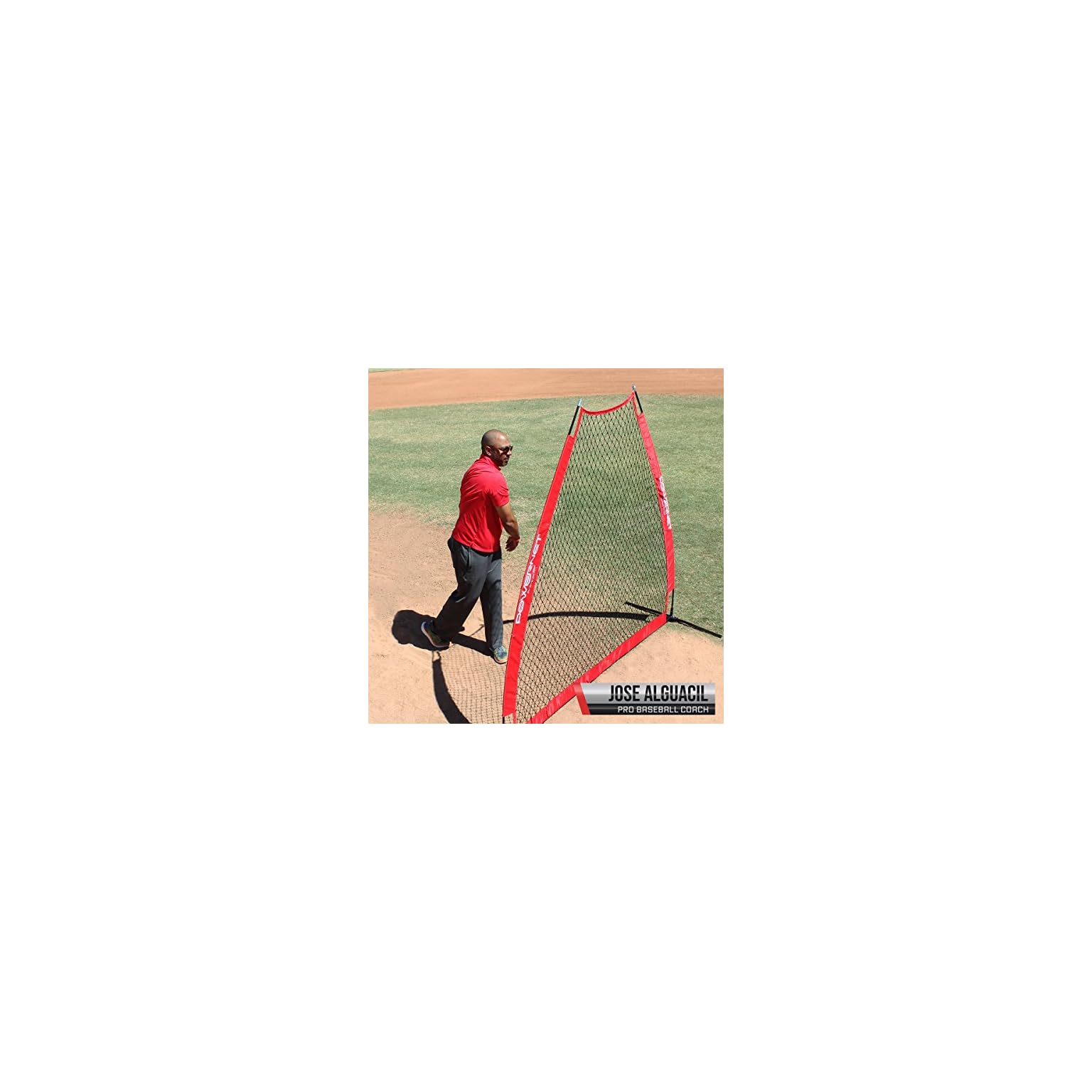 PowerNet 7 Foot Portable Pitching Screen A-Frame | Baseball Pitcher ...