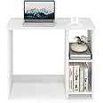 Amazon.com: IFANNY White Computer Desk, Modern Writing Desk with ...