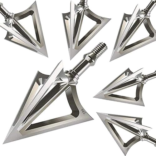 3 Blades Hunting Broadhead 100 Grain Archery Arrow Screw-in Arrow Heads ...