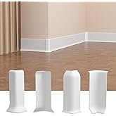 COUKIU Self Adhesive Baseboard Corner Blocks, 4inch(Width)3 Inside + 3 ...