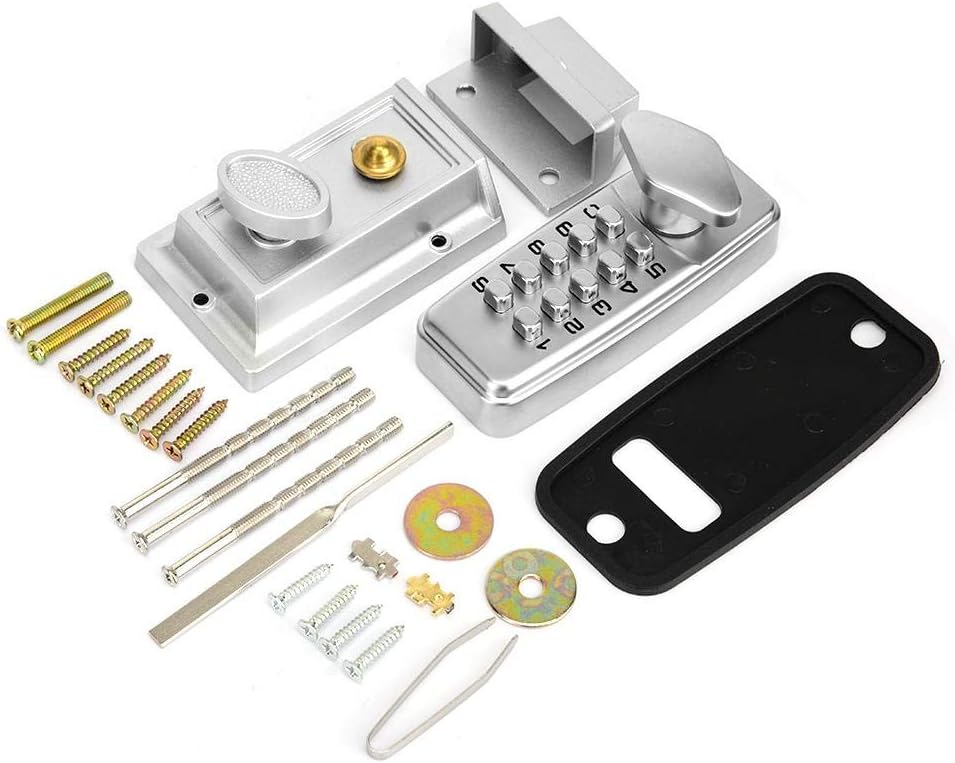 2-4 Digits Mini Cabinet Security Coded Lock Double Sided Keypad Push Button Combination Lock ...