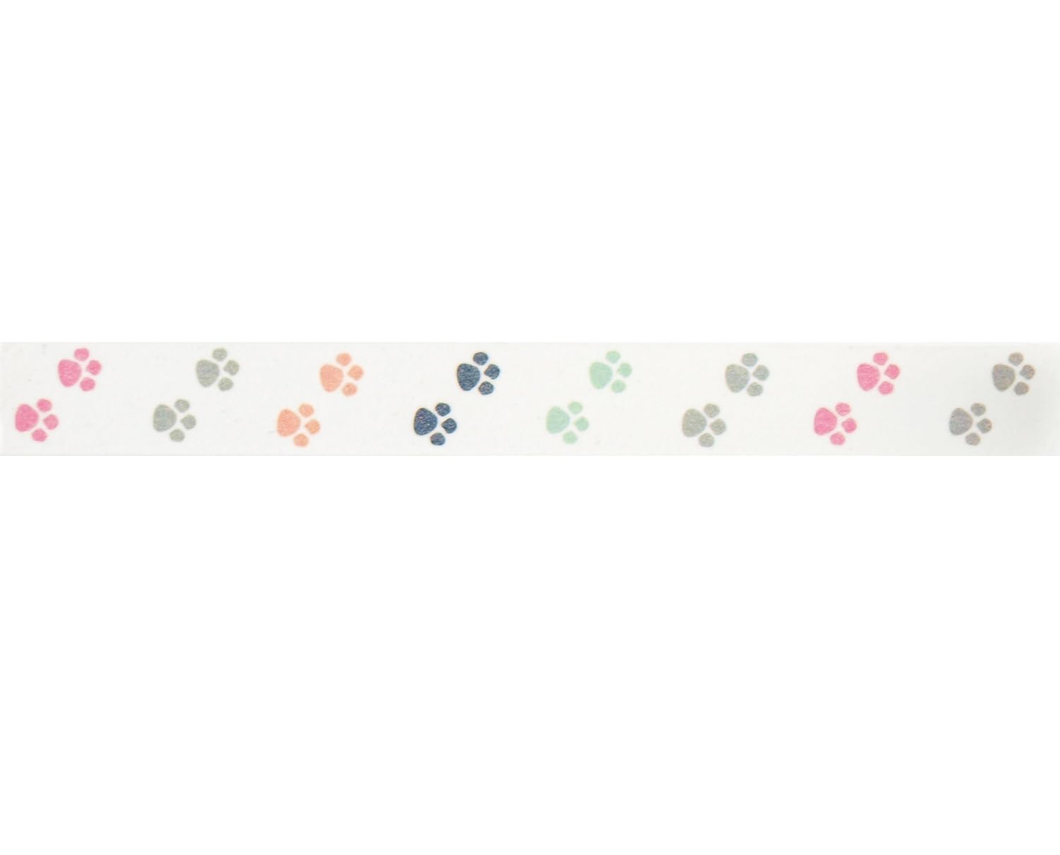Amazon.com: Puppy Paws Washi Tape | 1 Roll - 9/16 inches Wide x 10.95 ...