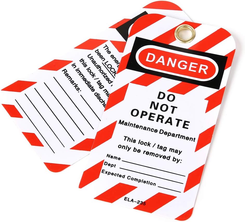 POFET Lockout Tagout Kit for Common Breakers and Valves,Including 2 ...