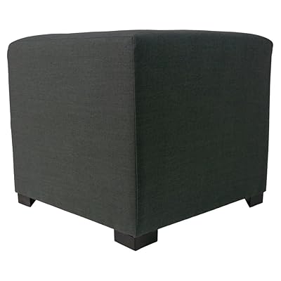 Modern Cube Foot Rest Ottoman - Fabric Upholstered Bahrain | Ubuy