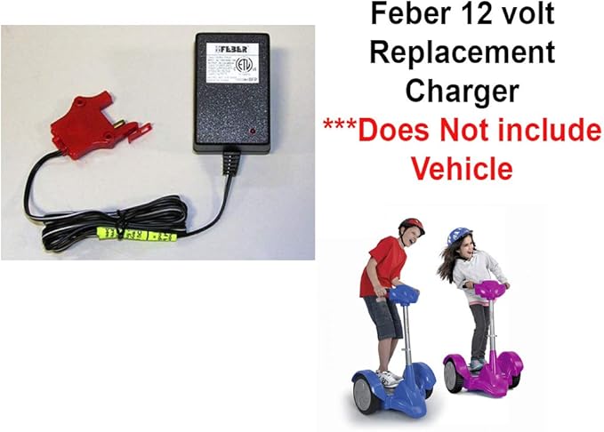 Feber Dareway Revolution 12V Ride-On Battery Replacement Charger, Ride ...