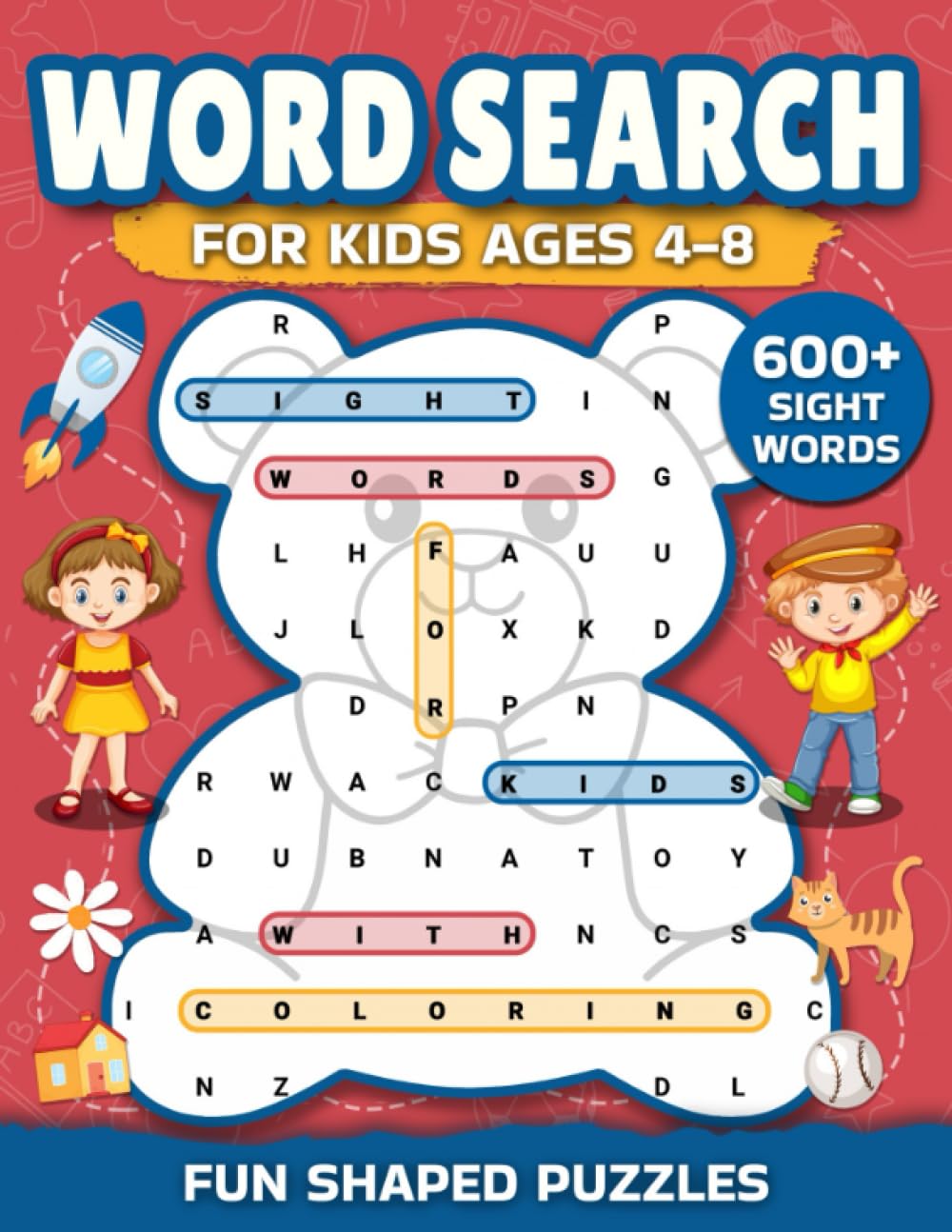 Mua Word Search for Kids Ages 4-8: Find 600+ Sight Words in This Fun ...