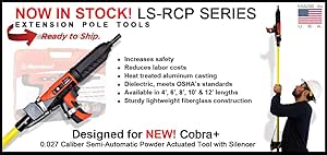 Amazon.com: 6' Fiberglass Extension Pole For Ramset Cobra PLUS (Newest ...
