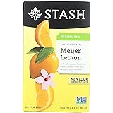 Amazon.com : Stash Tea Meyer Lemon Herbal Tea 20 Count : Stash Meyer ...