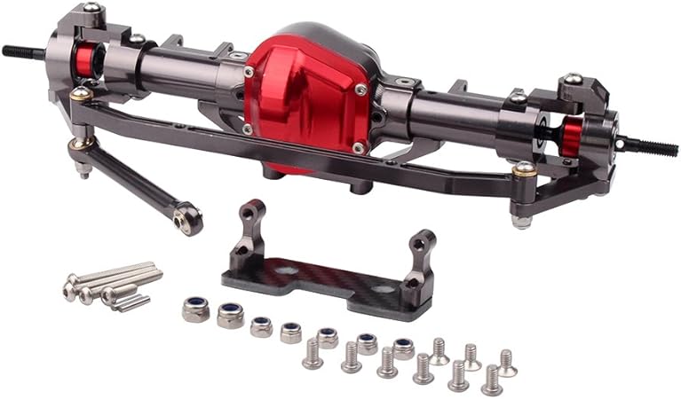 Amazon.com: INJORA RC Rock Crawler Axle for Axial SCX10 RC4WD D90,CNC Metal,1 10 Scale(Front ...