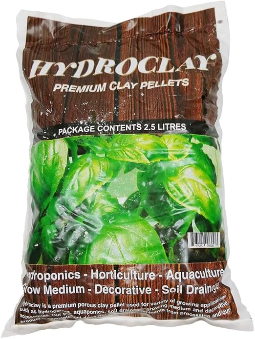 Hydroclay Premium Hydroponics Clay Pellets Substrate 2.5 litres: Amazon ...