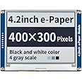 Amazon.com: Waveshare 4.2inch E-Ink Display Module Compatible with Raspberry Pi 4B/3B+/3B/2B/B+ ...