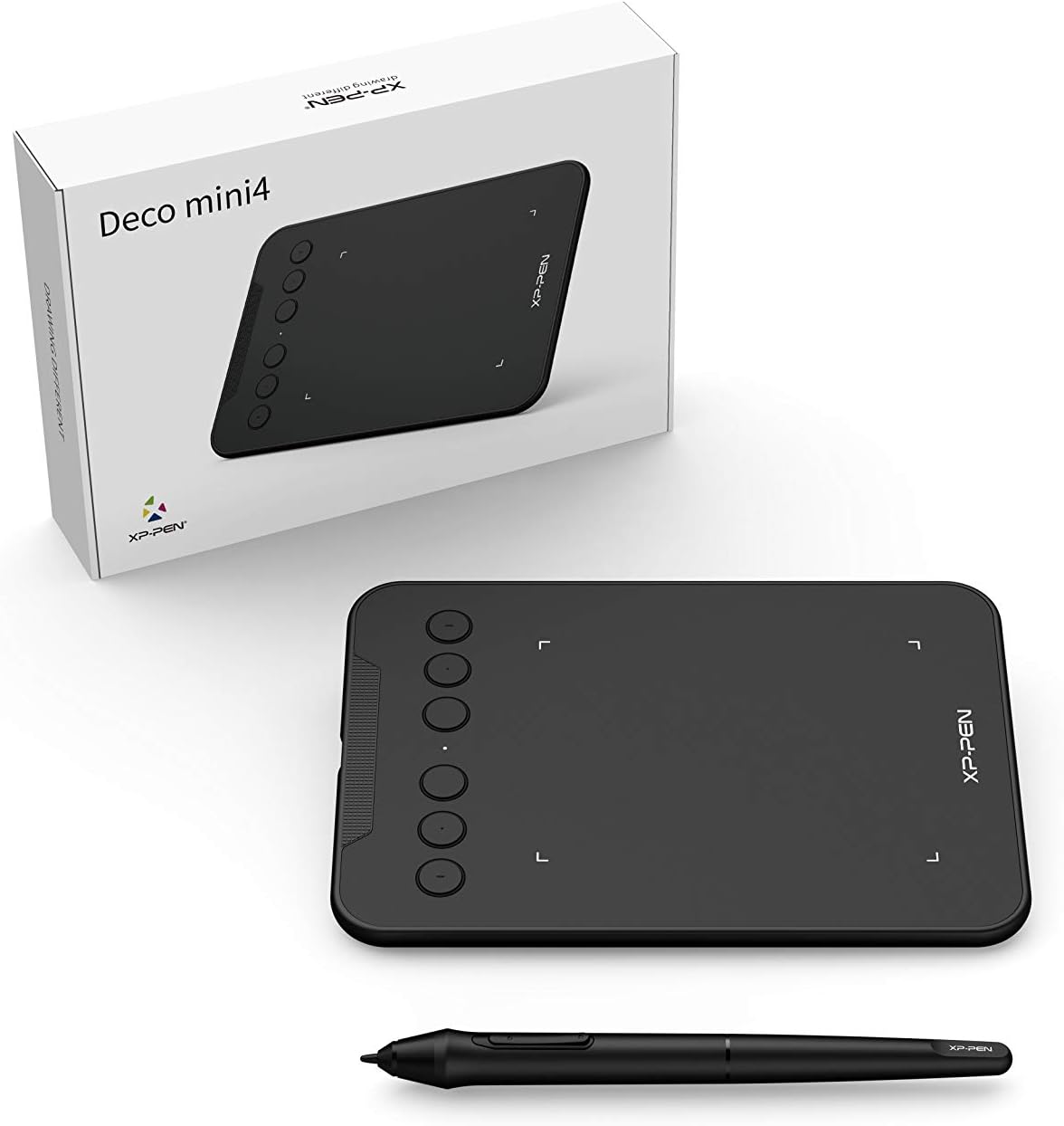 XP-PEN Deco Mini 4 Grafitablett 4" OSU! Pad mit 6: Amazon.de: Computer ...