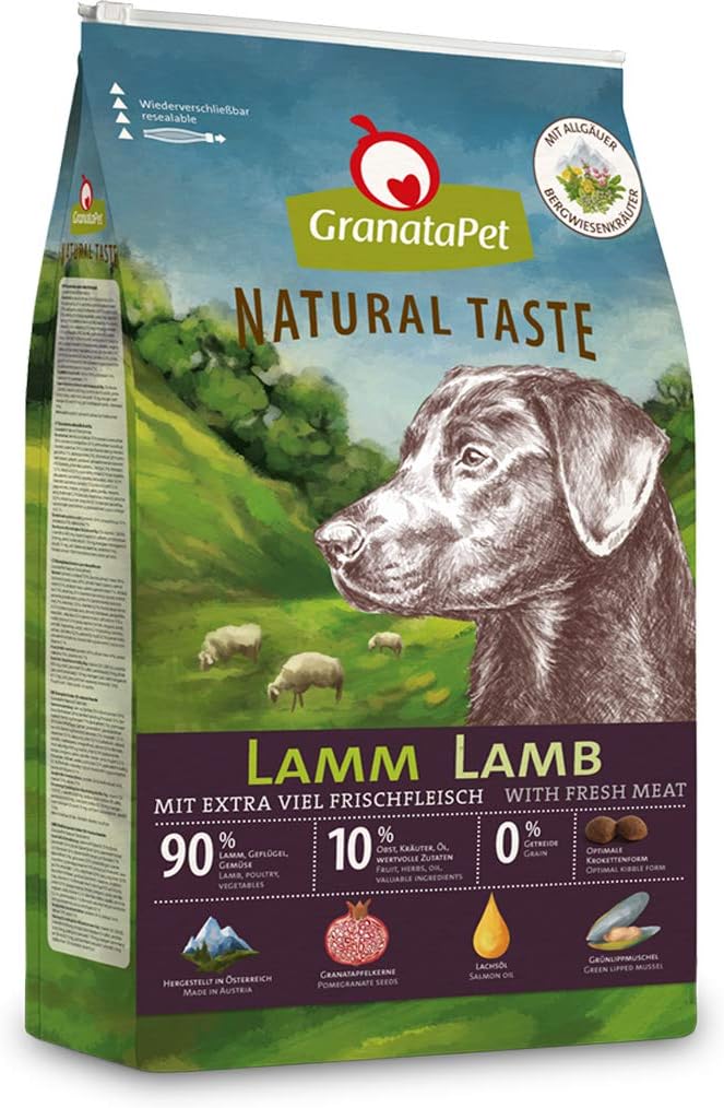 GranataPet Natural Taste Lamm, Trockenfutter für Hunde, Hundefutter ...