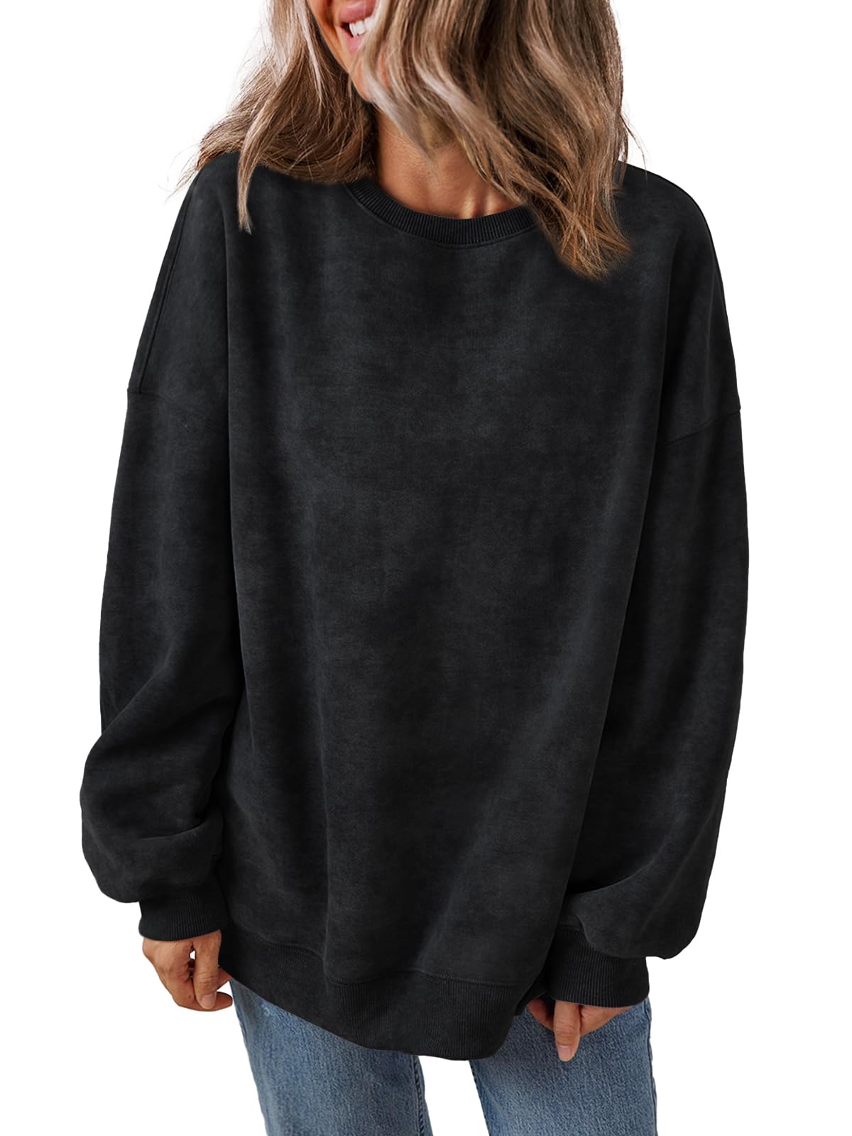 Trendy Queen Womens Oversized Sweatshirts Hoodies Long Sleeve Pullover ...