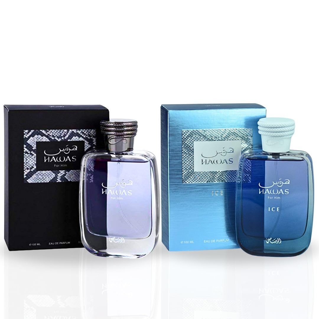 RASASI Hawas & Hawas Ice - For Him EDP Sprays 100ML (3.4 OZ) Long ...