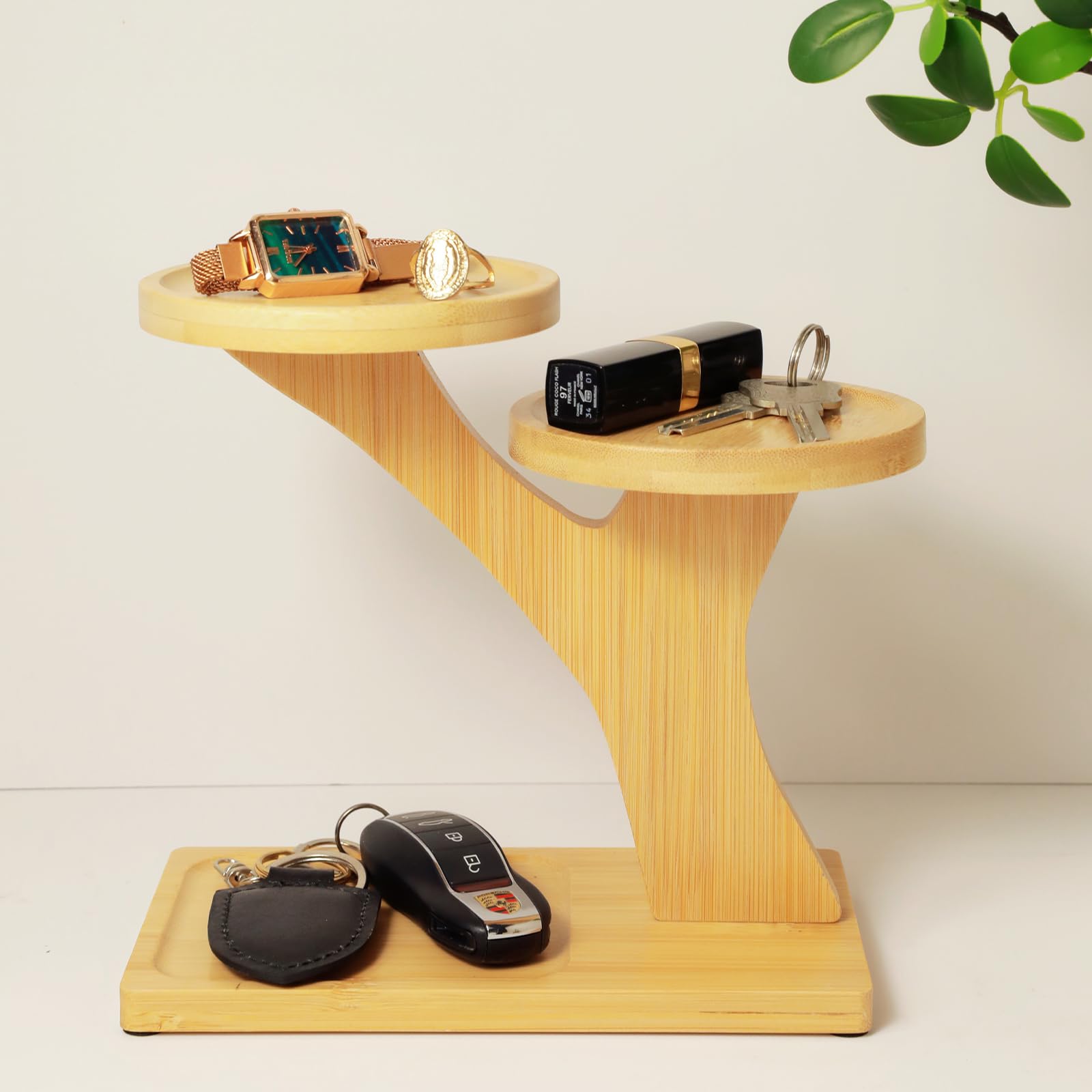 Cut-Nic Tower 3-Tier Key Holder for Entryway Table, Jewelry Tray for ...