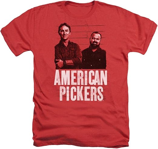 Amazon.com: American Pickers - Mens Picker Wood Pattern Heather T-Shirt ...
