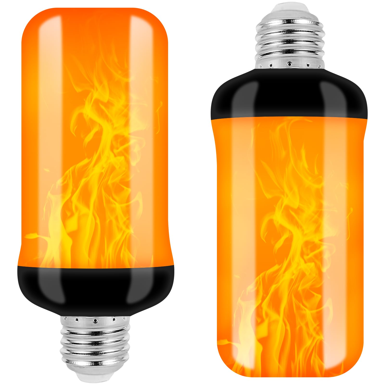 LED Flame Light Bulbs E26 Flickering Light Bulb with Upside Down Effect ...