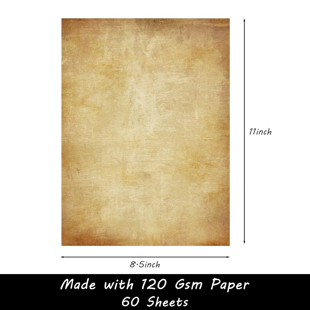 Mua Vintage Stationery Paper 60 Sheets, 8.5" x 11" Letter Size, Double ...