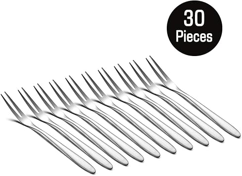 Amazon.com: 30-piece Appetizer Dessert Forks - Deedro Stainless Steel ...
