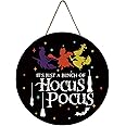 Amazon.com : Ohiyoo Halloween Hocus Pocus Door Sign Just A Bunch of ...