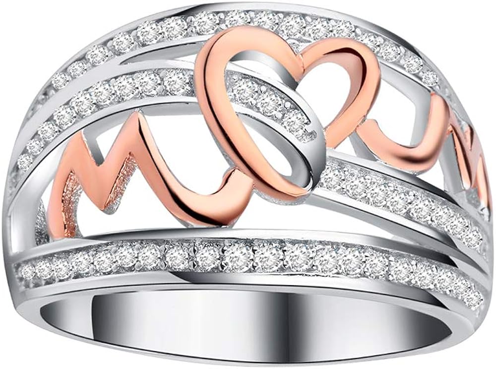 SJ-Rings Plated 14k Color Separation Letters for Women: Amazon.co.uk ...