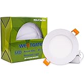 Westgate Lighting LED Ultra Slim Recessed Light, Multi Color Temp, RSL ...