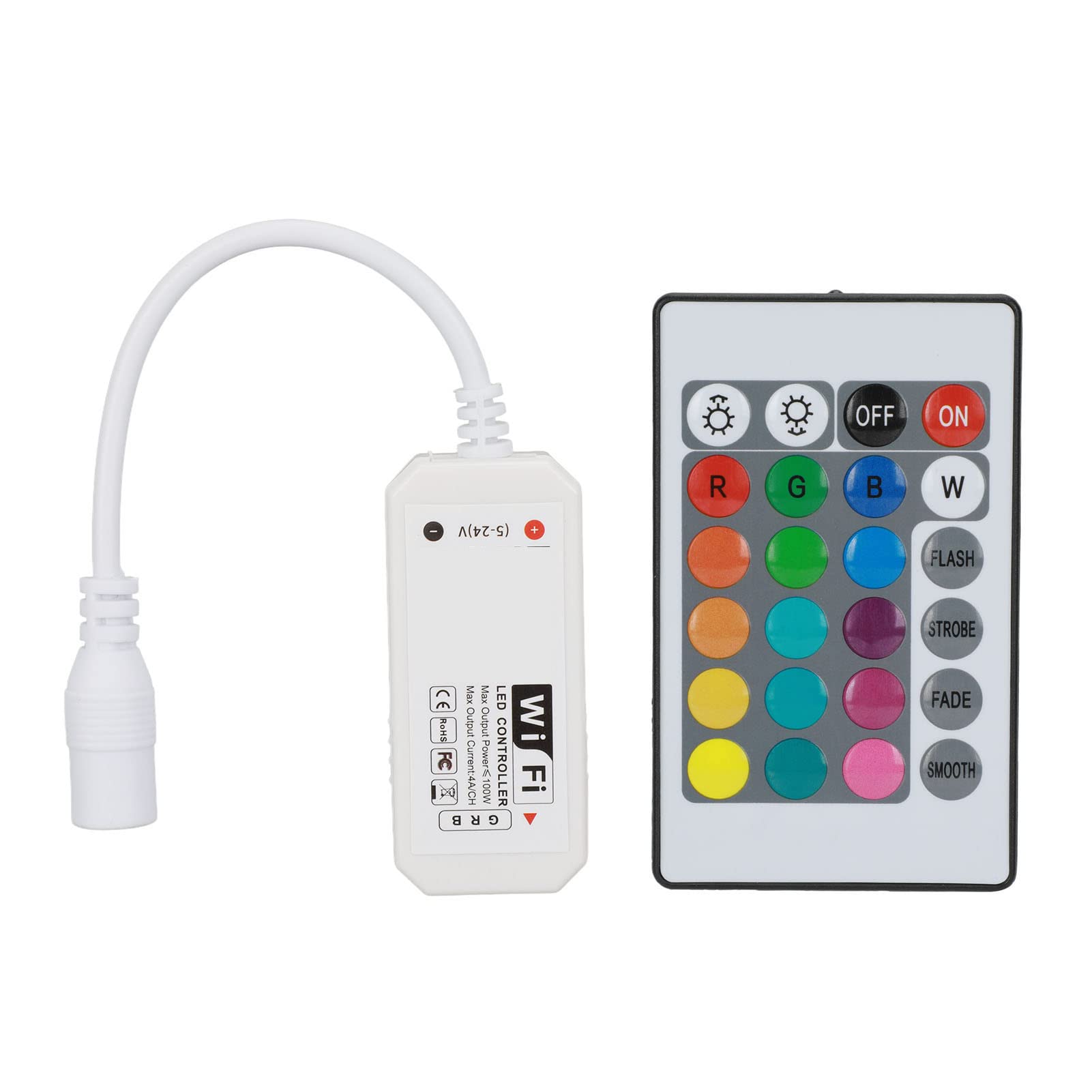 Mua WiFi RGB LED Controller, Adhesive Line Convenient 86cm / 2.8ft Full Length Stable WiFi ...